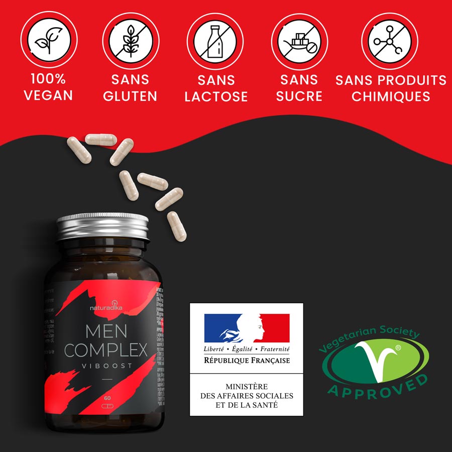 Viboost Men Complex : Stimulant Sexuel Naturel pour Homme Performant